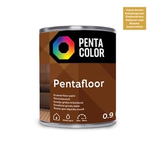 Põrandavärv Pentacolor Pentafloor, kollakspruun, 0.9 l ...
